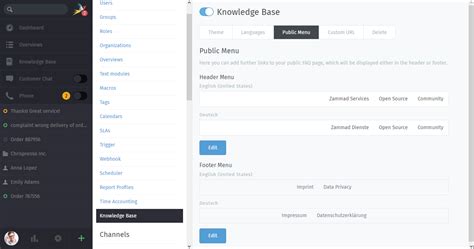 Knowledge Base — Zammad Admin Documentation Documentation