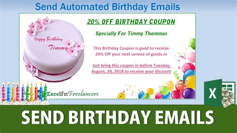 excel automated birthday emails download excel for freelancers