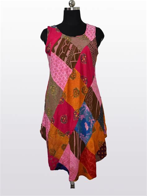 Shop Stunning Bohemian Patchwork Dresses Unique Colorful