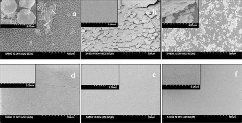 FE SEM Morphology On The Surface Of The Mo 6 Cluster Films Prepared Download Scientific Diagram