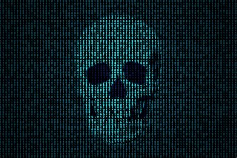 Premium Photo Skull Made Of Binary Code