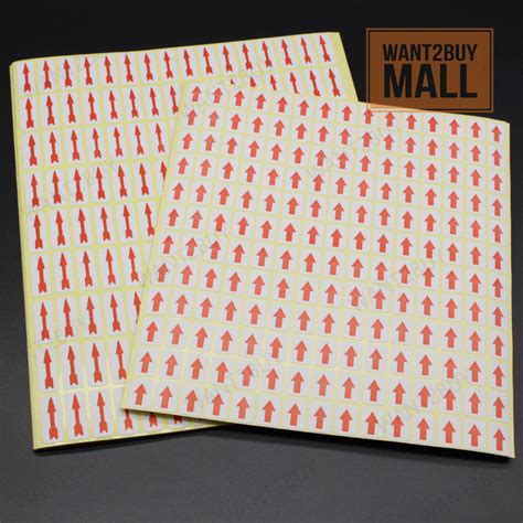 1 Sheet Red Arrow Dot Sticker Mistake Defectives Marking For Rework Repair Removable Small Label