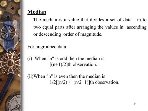 Measure Of Central Tendency Types Of Averages Arithmetic Mean Median