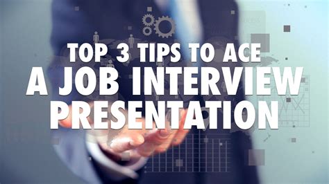 Top 3 Tips To Ace A Job Interview Presentation VIDEO Presentation Expressions