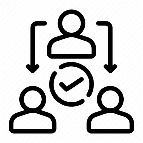 Delegation Assign Delegate Task Manager Management User Icon