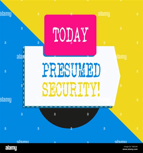 Conceptual Hand Writing Showing Presumed Security Concept Meaning System Safe From Attack Due