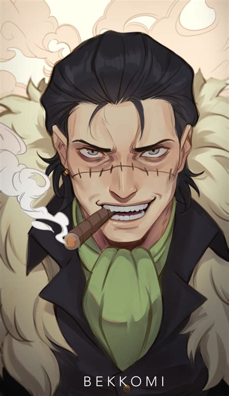 Safebooru 1boy Absurdres Artist Name Ascot Bekkomi Black Hair Cigar