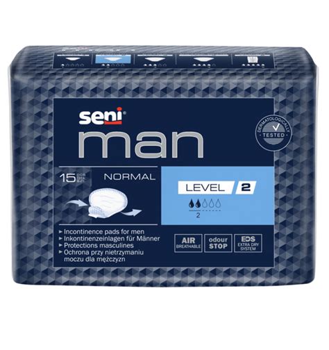 Seni Man Extra Plus Level 4 - incontinence pads for men - Seni