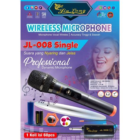 Jual Jinlong Mic Wireless Jl 008 Single Wireless Mic Jinlong Wireless 700 800 Mhz Jl 008 Jual Jinlong Mic Wireless Jl 008 Single Wireless Mic Jinlong Wireless 700 800 Mhz Jl 008