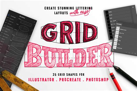 Grid Builder Layout Brushes Procreate Brushes