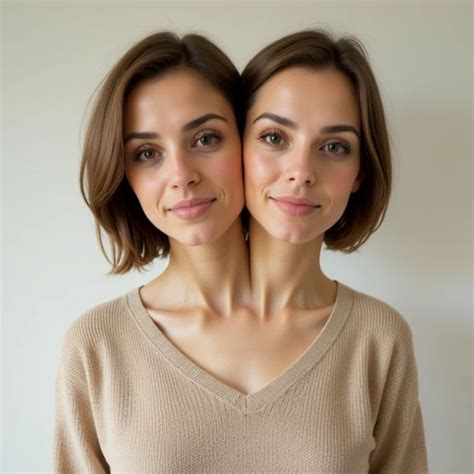 C0nj01nd Depicting Conjoined Twins A Woman With Two Heads The Woman