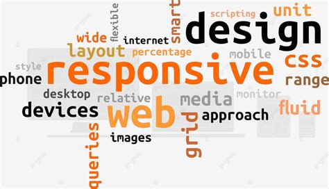 Word Cloud Responsive Web Design Css Flexible Desktop Vector Css