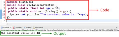 Cómo Declarar Constantes En Java