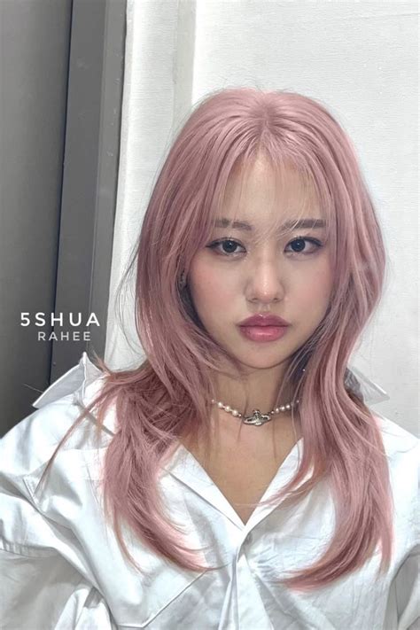 애쉬핑크 Ash Pink Pink Ash Hair Hair Colors For Brown Skin Brown And Pink
