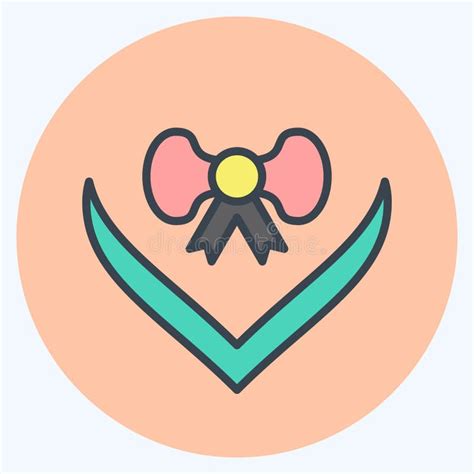 Icon T Related To Decoration Symbol Color Mate Style Simple Design Editable Stock