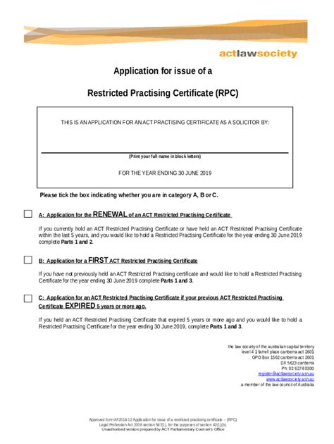 Application Forap Ractising Certificatesrafaqs About Practising Certificates Registration