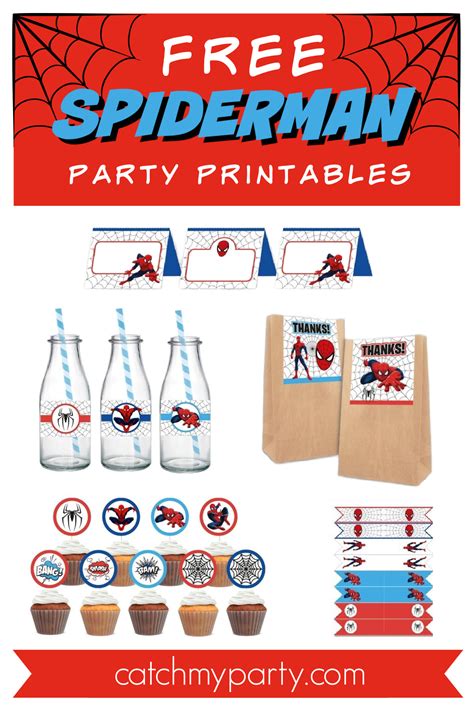 Spider Man Party Printable Template