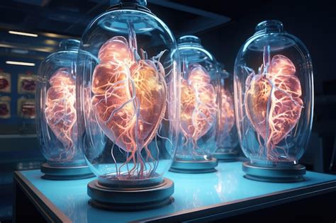 Premium Ai Image A Biotech Laboratory Cultivating Labgrown Organs And Tissues Ai Generated