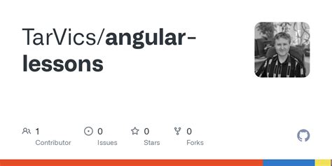 GitHub TarVics Angular Lessons