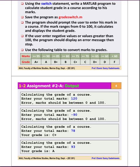 Solved Using The Switch Statement Write A Matlab Program To