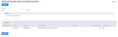 Netsuite Vendor Return Authorizations Suiterep