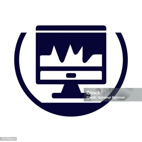 컴퓨터 모니터 분석 성장 비즈니스 성장 차트 원형 차트 분석 컴퓨터 모니터 아이콘 0명에 대한 스톡 벡터 아트 및 기타 이미지