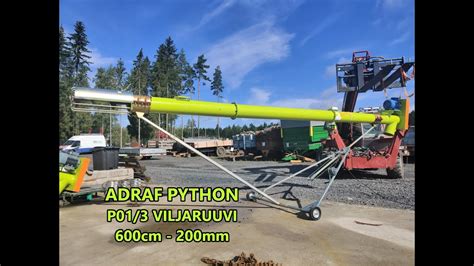 Adraf Python P013 Viljaruuvi 600cm 200mm Youtube