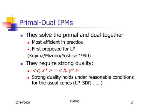 Ppt Interior Point Methods And Semidefinite Programming Powerpoint