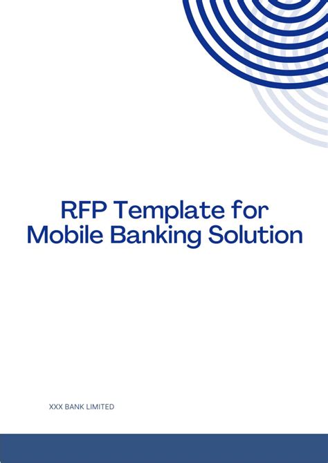 Rfply On Linkedin Rfp Template For Mobile Banking Solution Implementation