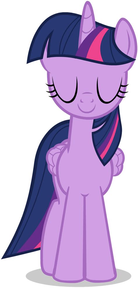 Twilight Sparkle Eyes Closedsmiling Alicorn Ver By Malekmasoud On