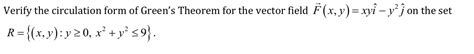 Solved Verify The Circulation Form Of Greens Theorem For