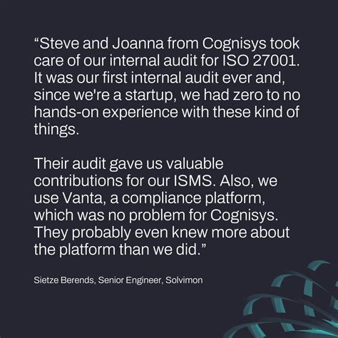 Cognisys On Linkedin Cybersecurity Compliance Iso27001