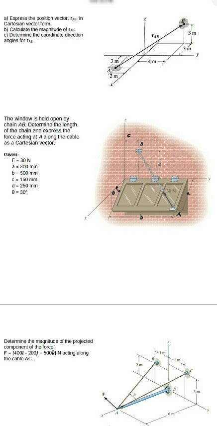 Solved A Express The Position Vector Ras In Cartesian Chegg