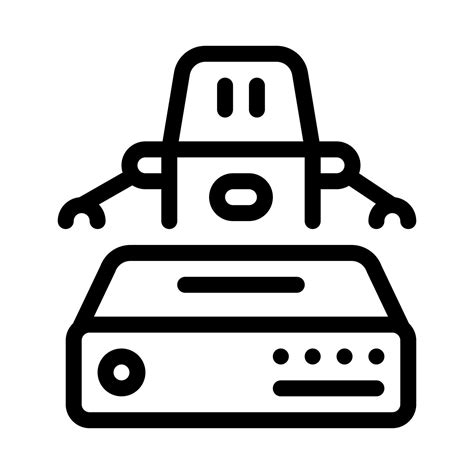 Automation Machine Learning Line Icon Vector Illustration 17433942