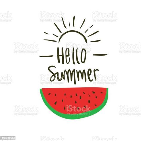 상표 로고 손으로 그린 여름 및 디자인 요소에 대 한 여름 휴가 벡터 일러스트 레이 션 계절에 대한 스톡 벡터 아트 및 기타 이미지 Istock