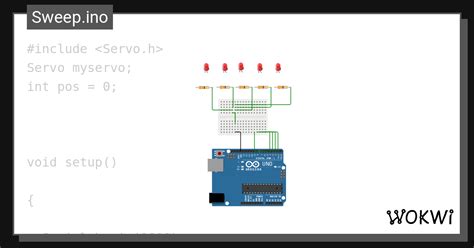 Diody X5 Wyswietlacz Wokwi Esp32 Stm32 Arduino Simulator
