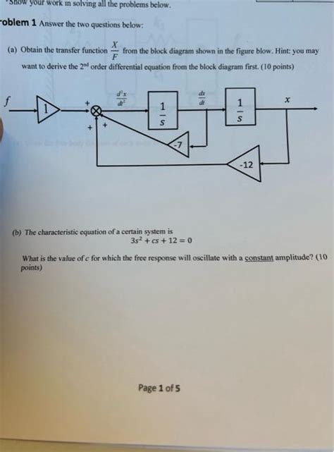 Roblem 1 Answer The Two Questions Below A Obtain
