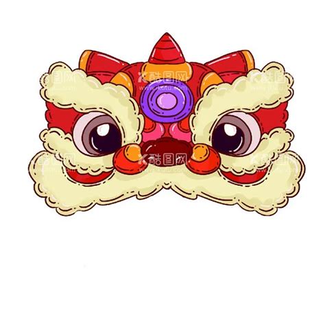 舞狮 源文件下载【酷图网】醒狮 舞狮 南狮 国潮 文创 狮子 新年 传统舞狮 国潮插画 花瓣网