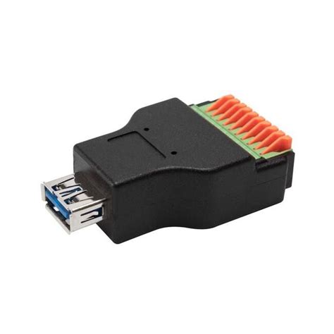 Buy Wholesale China Usb3 0 A Female To Spring 10pin Terminal Block Adapter And Usb To Terminal