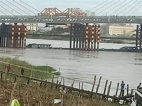 គេចមិនរួចទេ ទីបំផុត អ្នកបើកបរសាឡង់បូមខ្សាច់បុកស្ពានបាឡេ នៅខណ្ឌឫស្សីកែវចំនួន