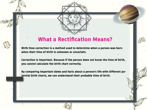 Birth Time Rectification Calculation Of Birth Time Natal Chart
