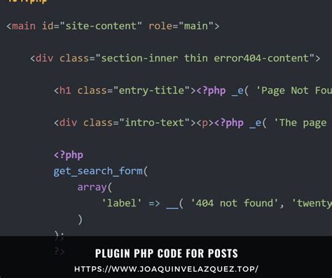 Plugin Php Code For Posts Joaquin