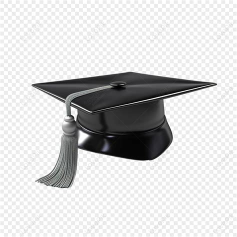 졸업 모자 3d 그림징후리본검은색 Png 일러스트 무료 다운로드 Lovepik