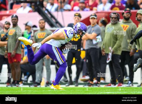 Landover Md Usa 6th Nov 2022 Minnesota Vikings Wide Receiver Adam