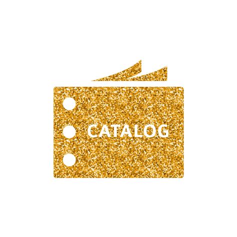 Premium Vector Catalog Icon Gold Glitter Texture Vector Illustration