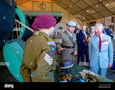 Prince Charles Sits In The Cockpit Of A Replication Slider And Poses