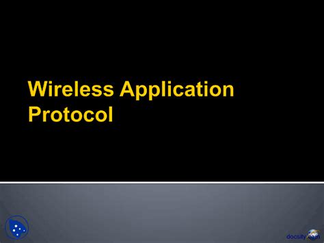 wireless application protocol mobile communication systems presentations docsity