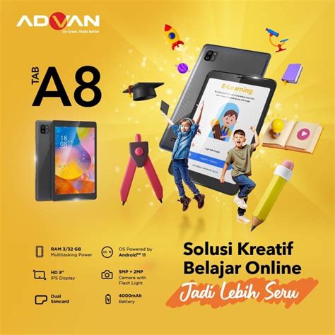 Jual Advan Tablet Tab Belajar A Ram Gb Advan Tab Xtab Ram Gb Garansi Resmi Shopee