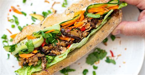 Vegetarian Eggplant Banh Mi