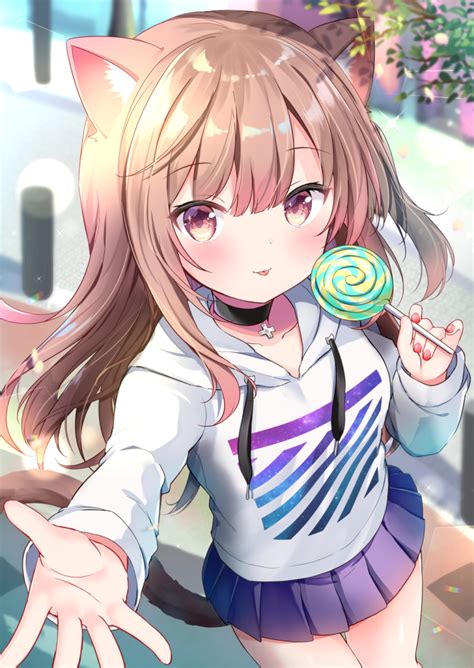 Safebooru 1girl P Animal Ear Fluff Animal Ears Bangs Black Choker